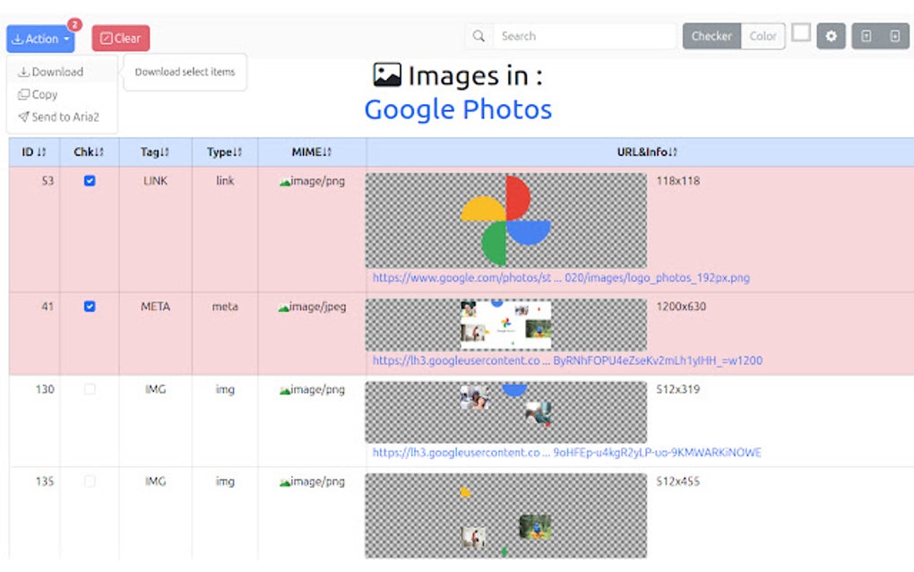 simple-image-collector für Google Chrome - Erweiterung Download