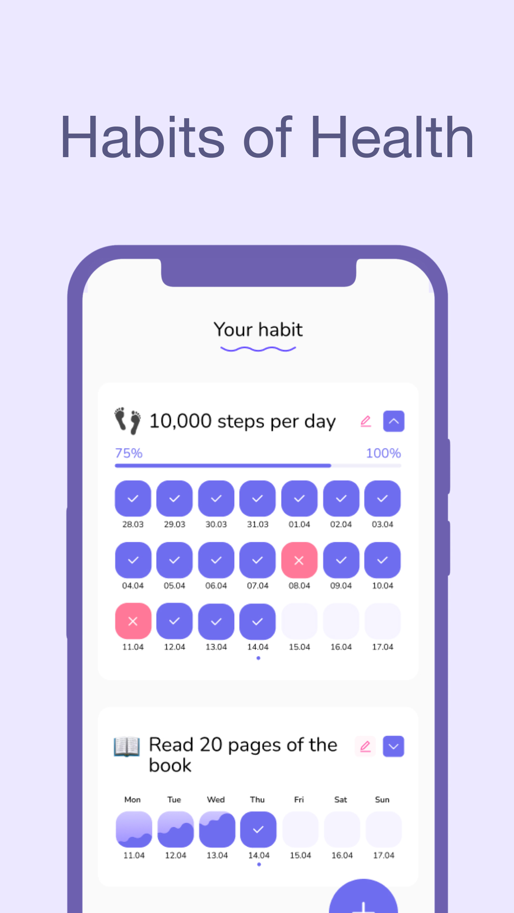 Habits of Health para iPhone - Descargar