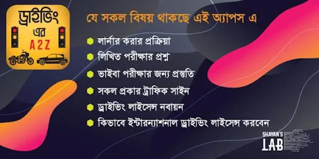 ডরইভ লইসনস A2Z for Android - Download