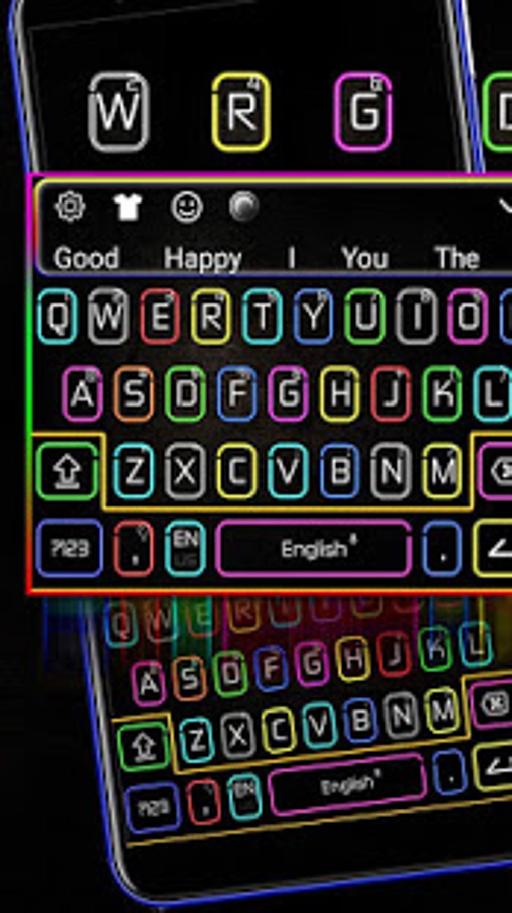 Neon Lights Sparkle Keyboard Theme for Android - Download