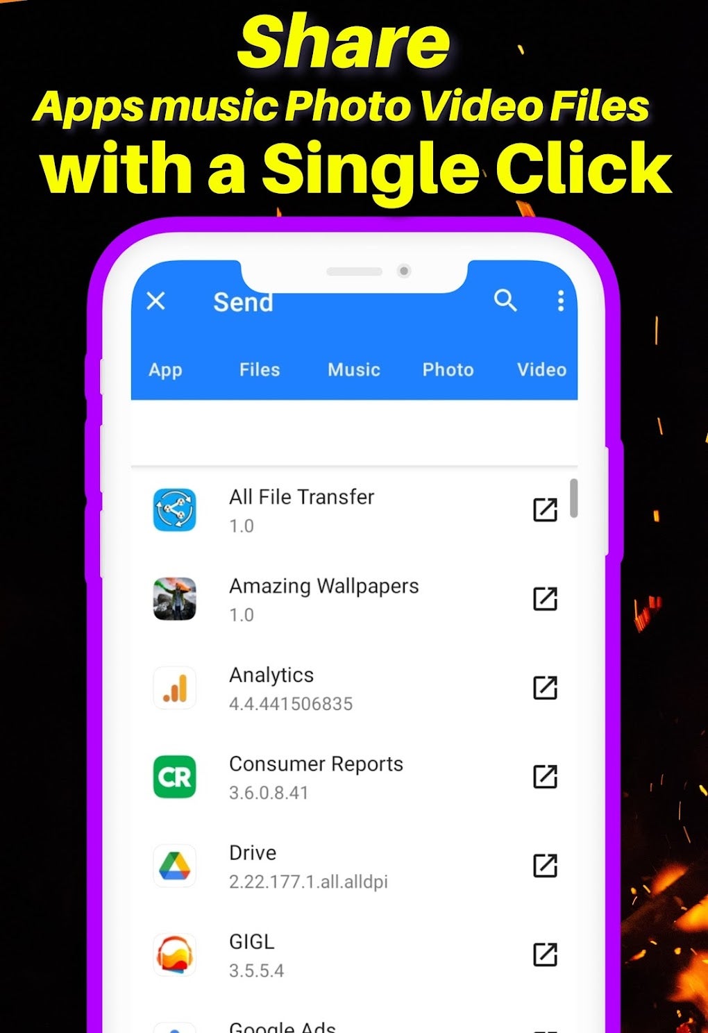 File Send App:Transfer Share para Android - Descargar