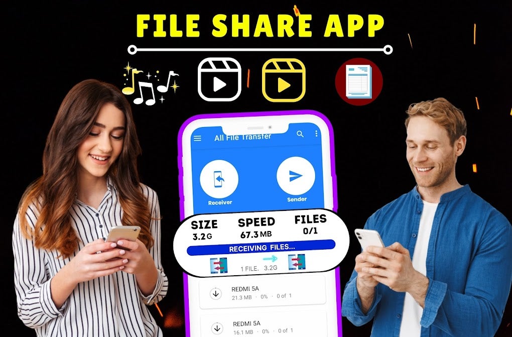 File Send App:Transfer Share para Android - Descargar