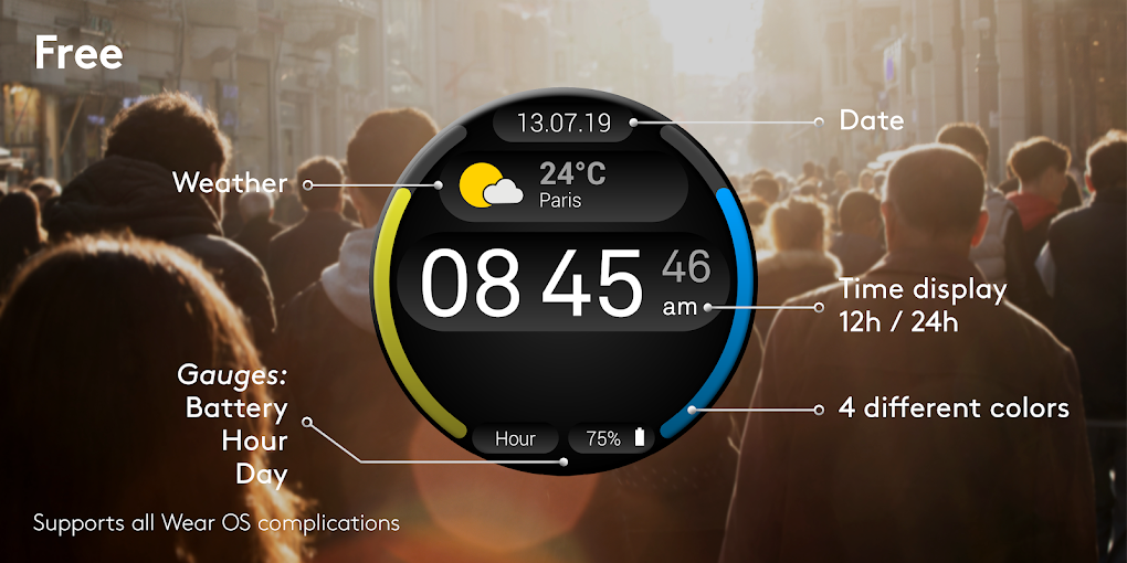 Hub Watch Face para Android - Descargar