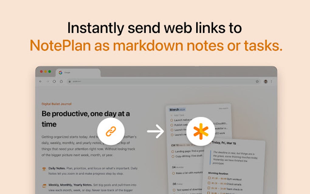 Send URL to NotePlan for Google Chrome - Extension Download