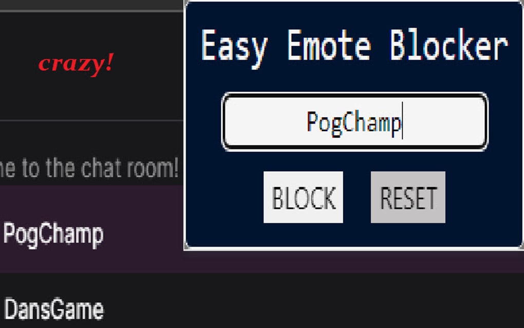 Easy Emote Blocker per Google Chrome - Estensione Download