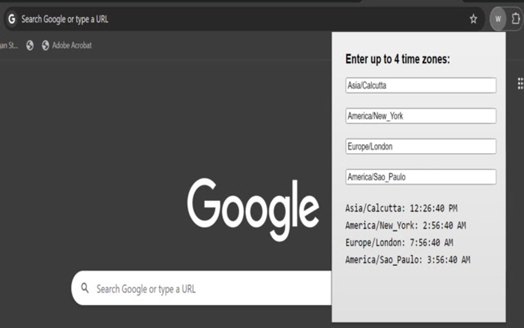World Clock Wizard for Google Chrome - Extension Download