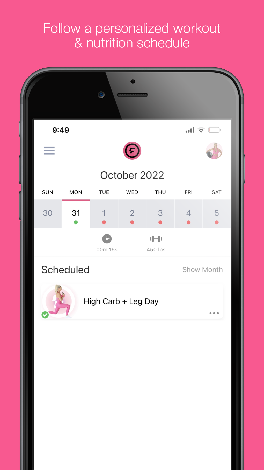 The FITT Cycle App para iPhone - Descargar