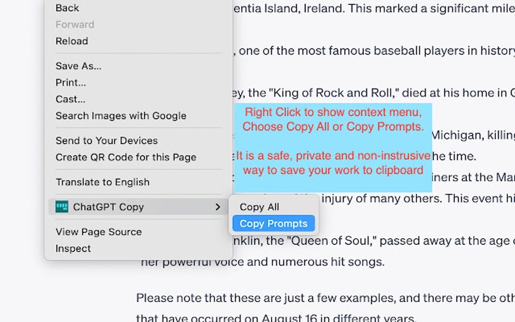 ChatGPT Copy for Google Chrome - Extension Download