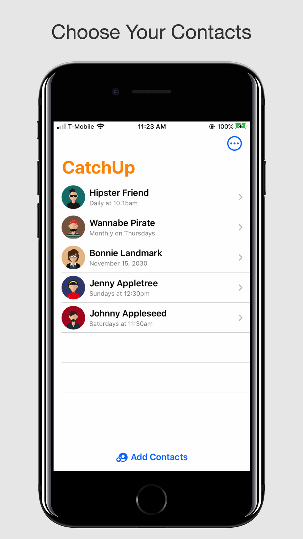 CatchUp - Keep in Touch para iPhone - Descargar