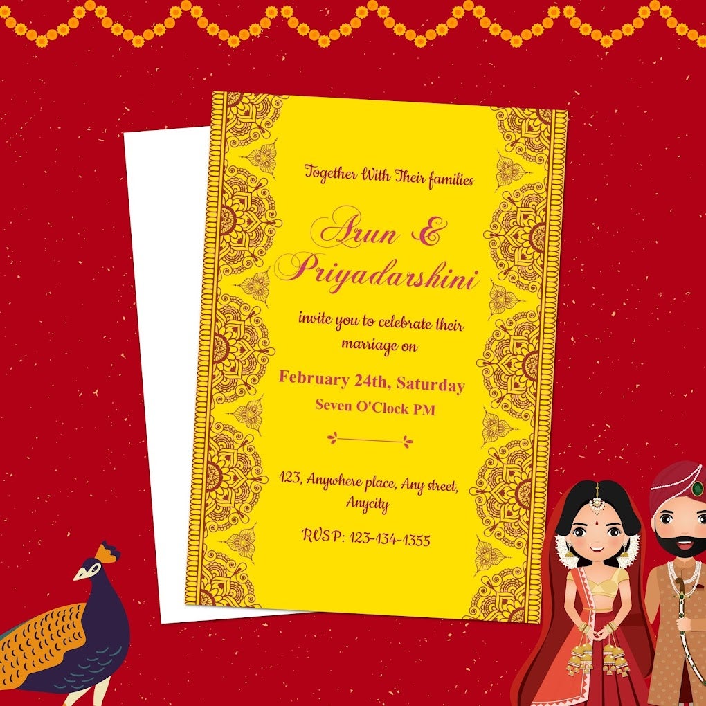 Android için Indian wedding card maker - İndir