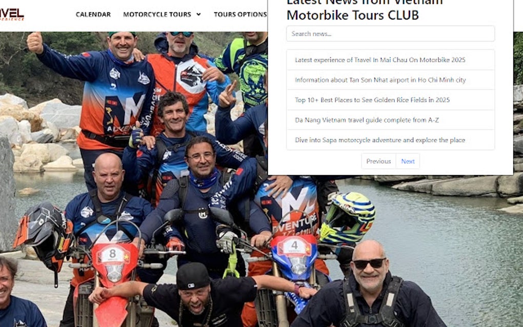 Vietnam Motorbike Tours CLUB para Google Chrome - Extensión Descargar