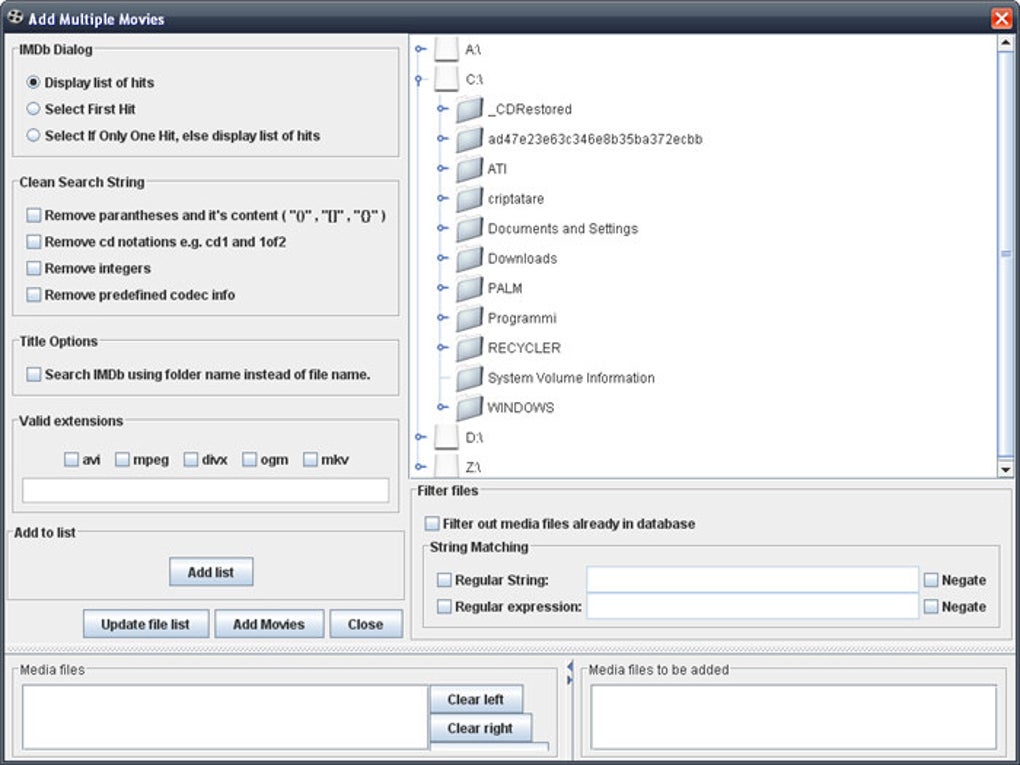 MeD's Movie Manager - Download