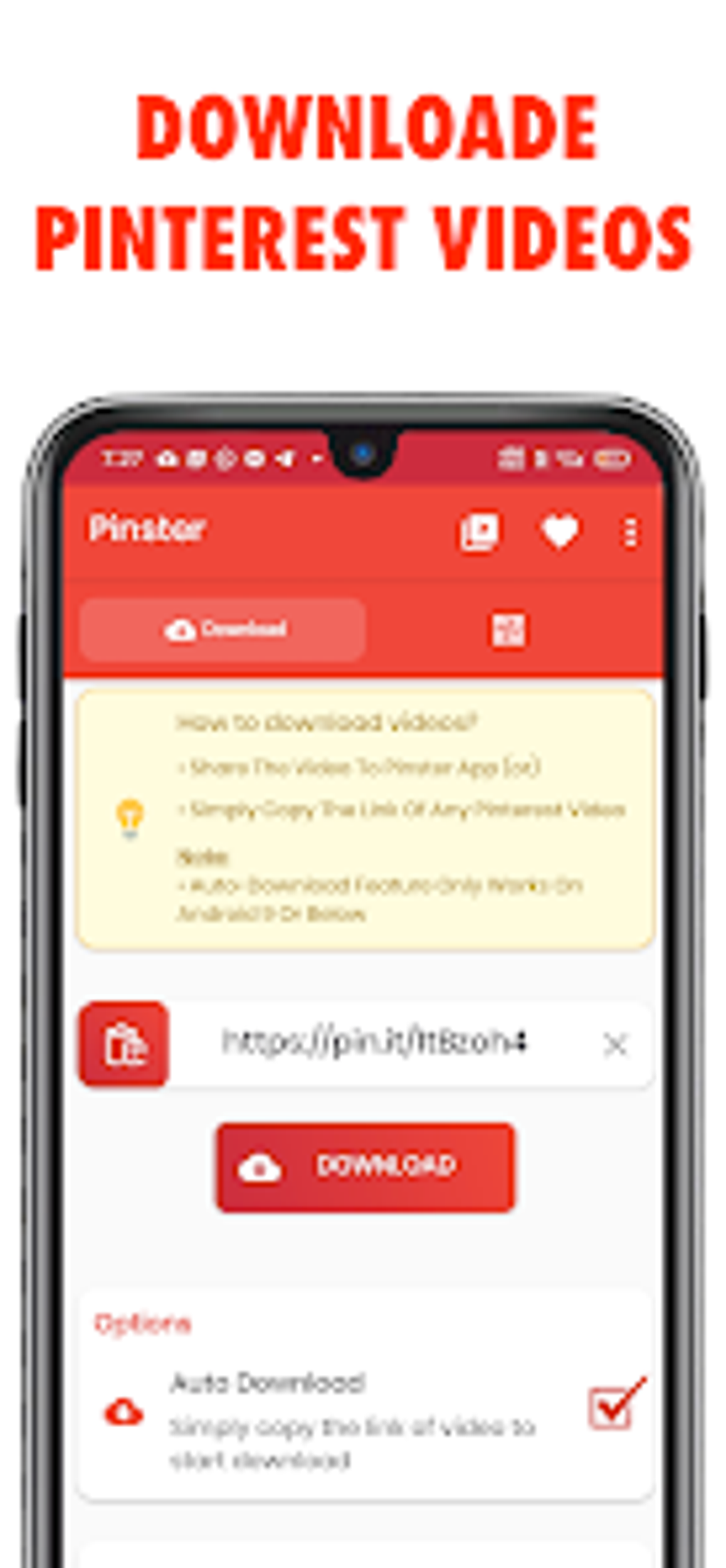 Video Downloader For Pinterest pour Android - Télécharger