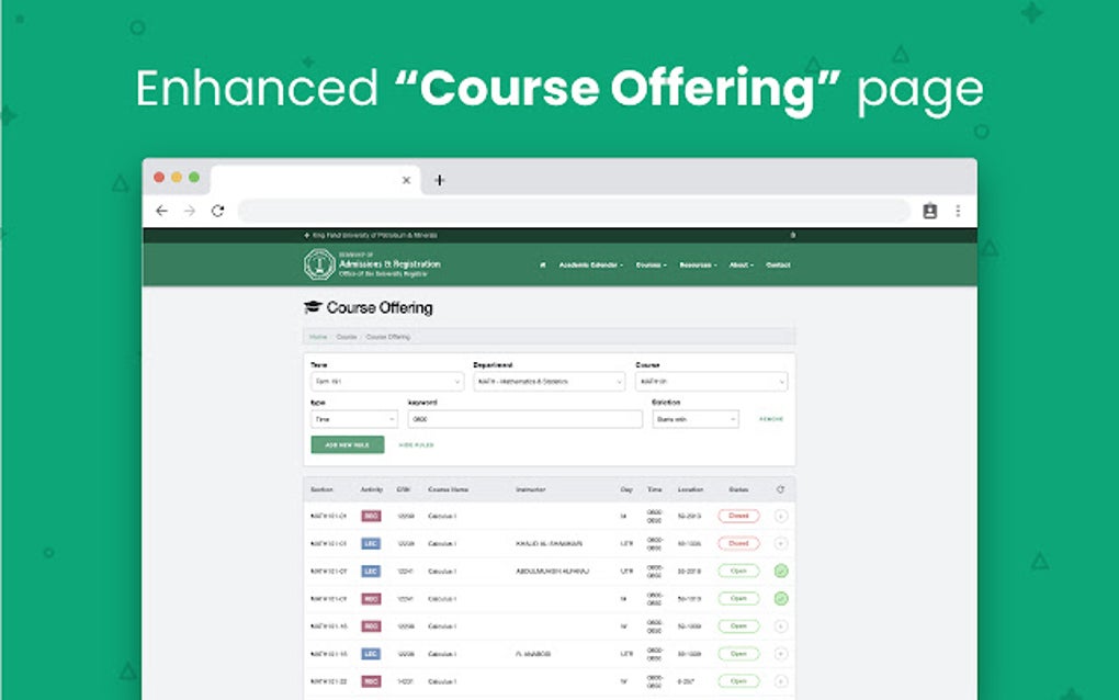 Course Offering for Google Chrome - Extension Download
