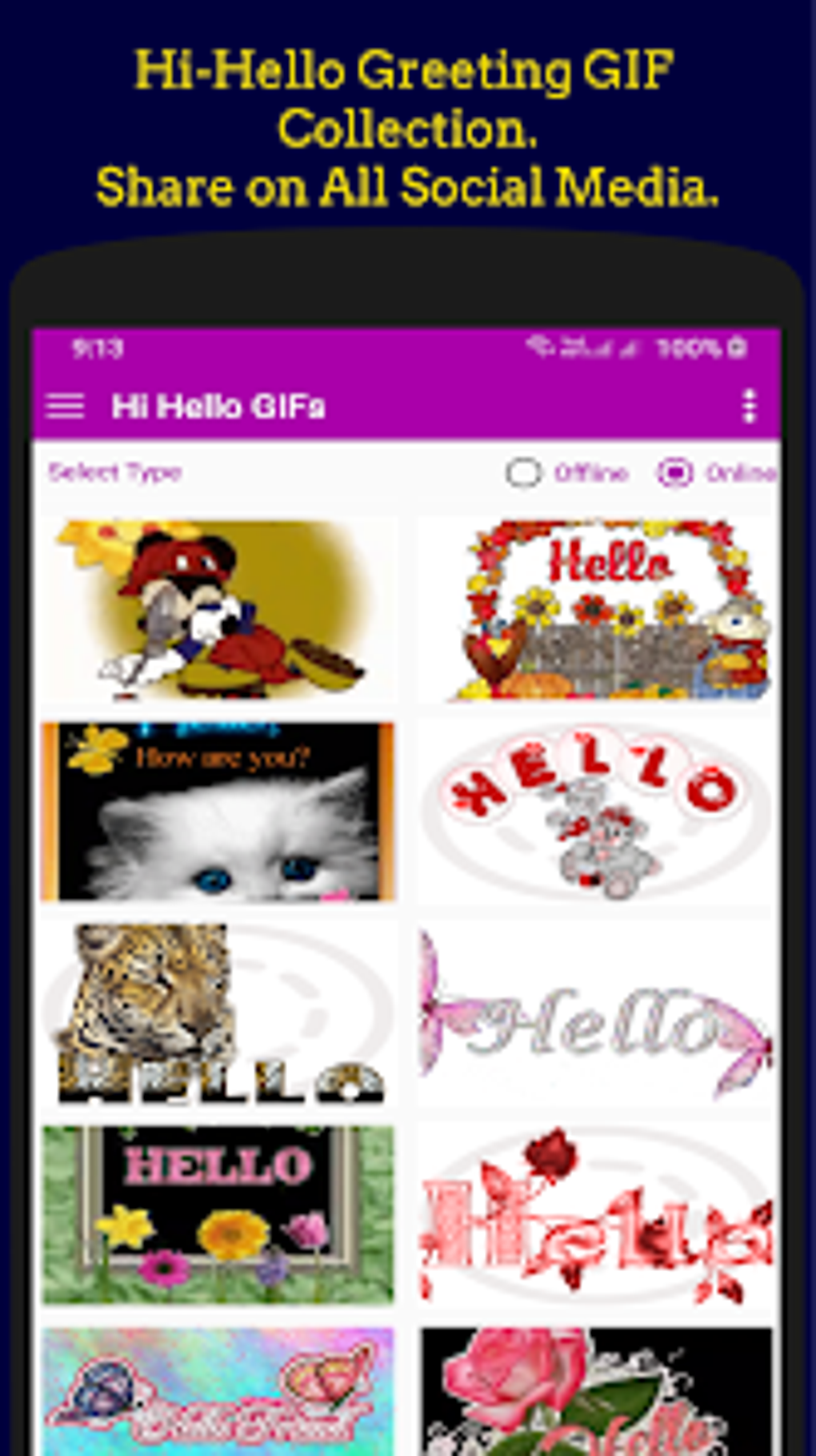 Hi Hello Gif Collection. cho Android - Tải về