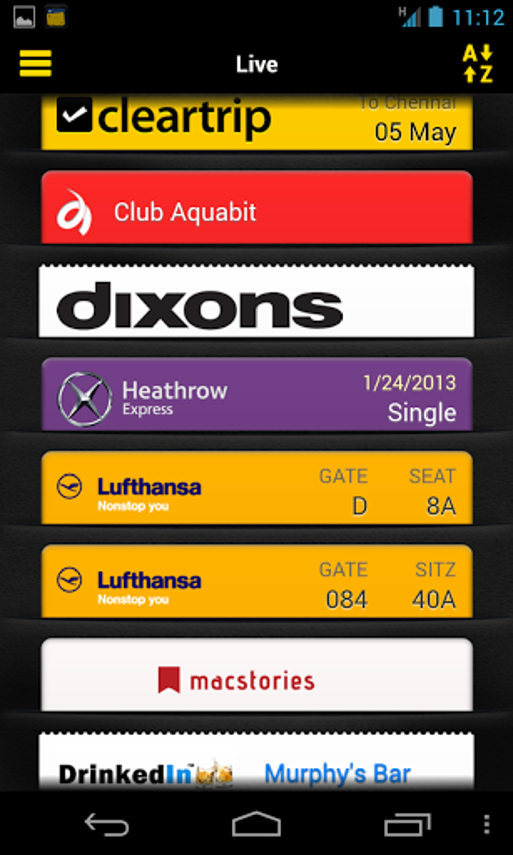 PassWallet - Passbook NFC para Android - Descargar