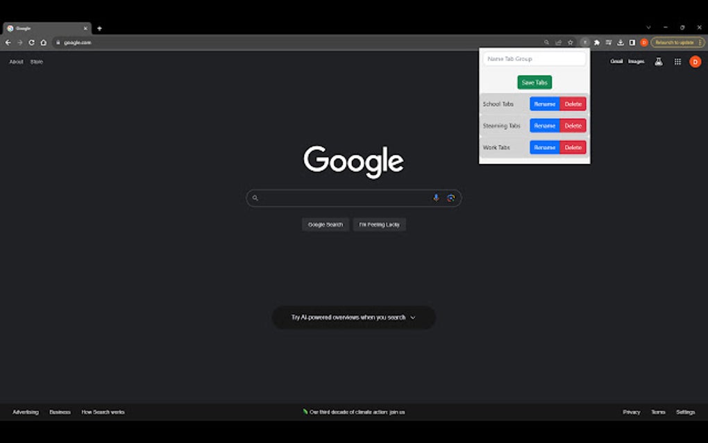 Tab Saver für Google Chrome - Erweiterung Download
