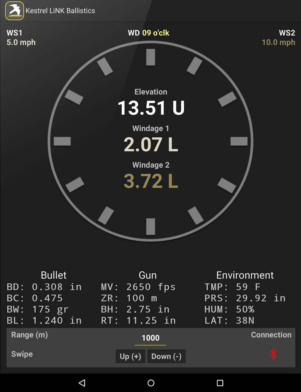 Kestrel LiNK Ballistics para Android - Descargar