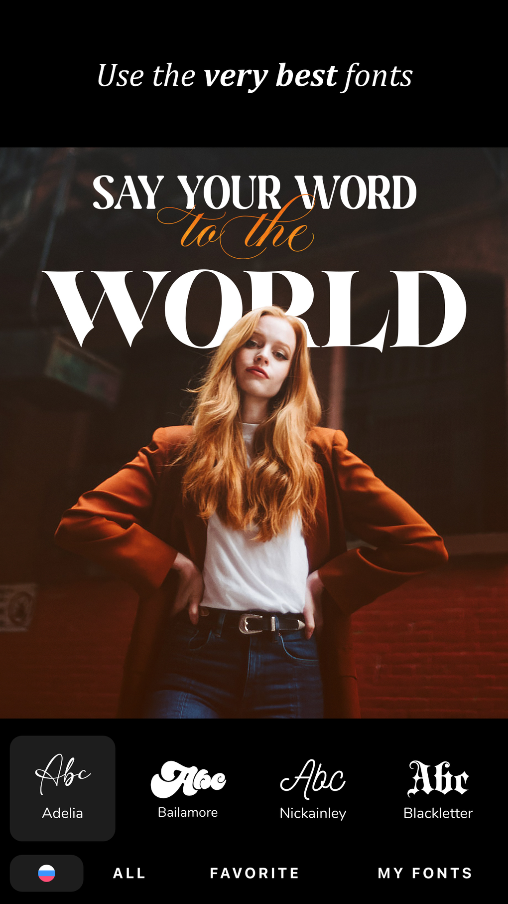 iPhone 용 Add Text: poster maker. Flyer - 다운로드