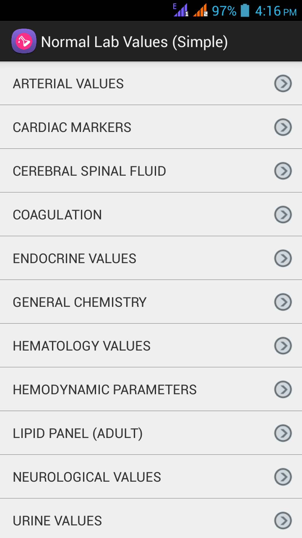 Normal Lab Values Reference Apk For Android Download