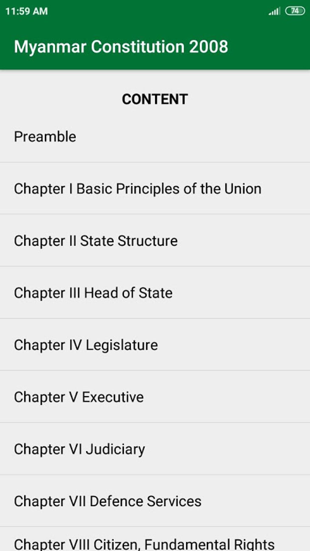 Myanmar Constitution 2008 APK for Android - Download