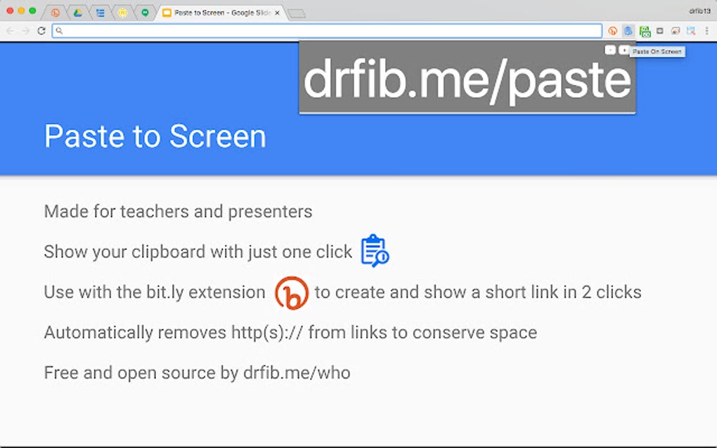 Paste On Screen for Google Chrome - Extension Download