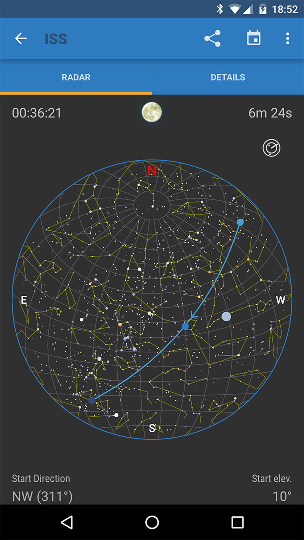 ISS Detector: See the Space Station and satellites pour Android ...