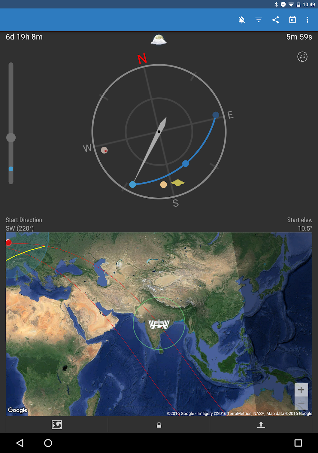 ISS Detector: See the Space Station and satellites pour Android ...