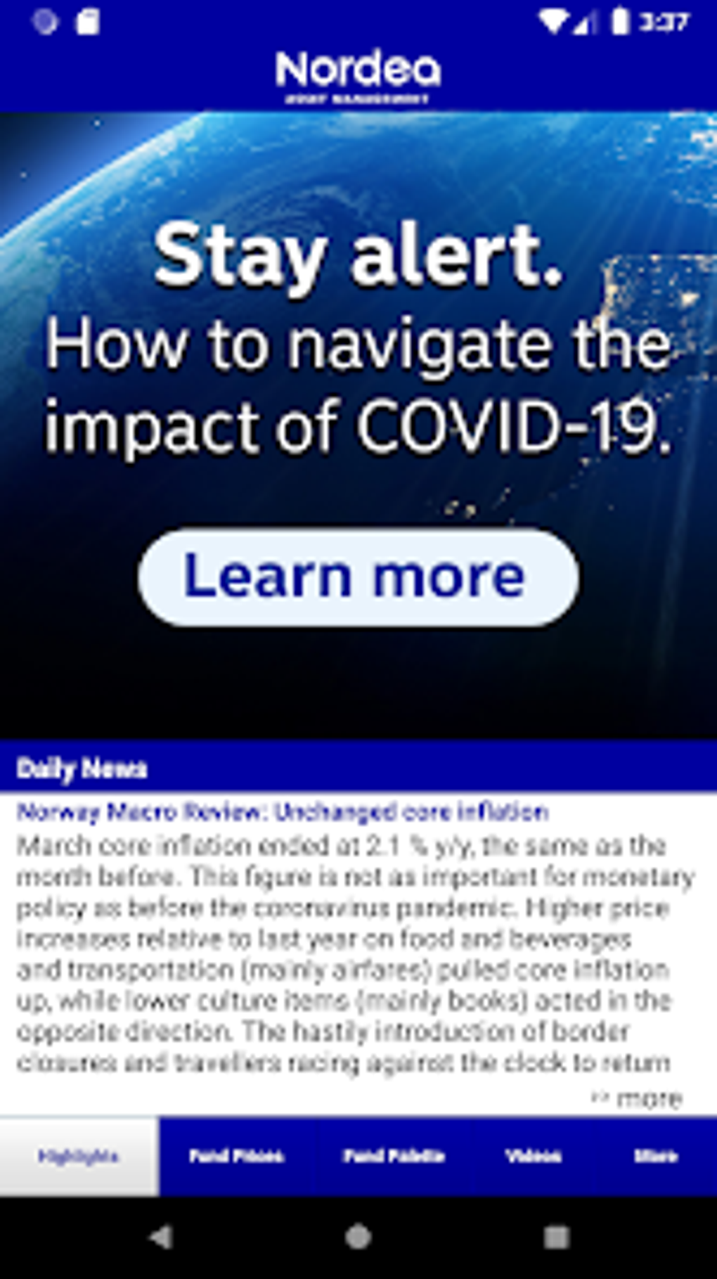 Nordea 1 Fund App para Android - Descargar