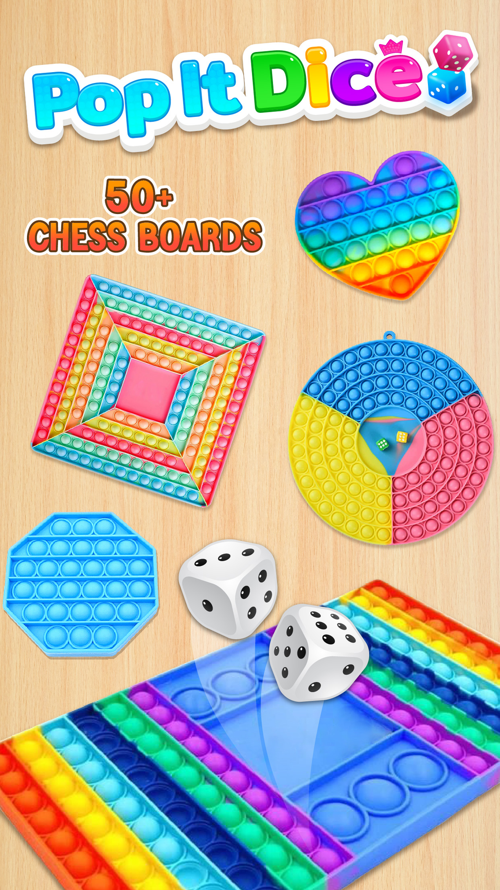 Pop It Chess - Pop It Dice 3D for iPhone - Download
