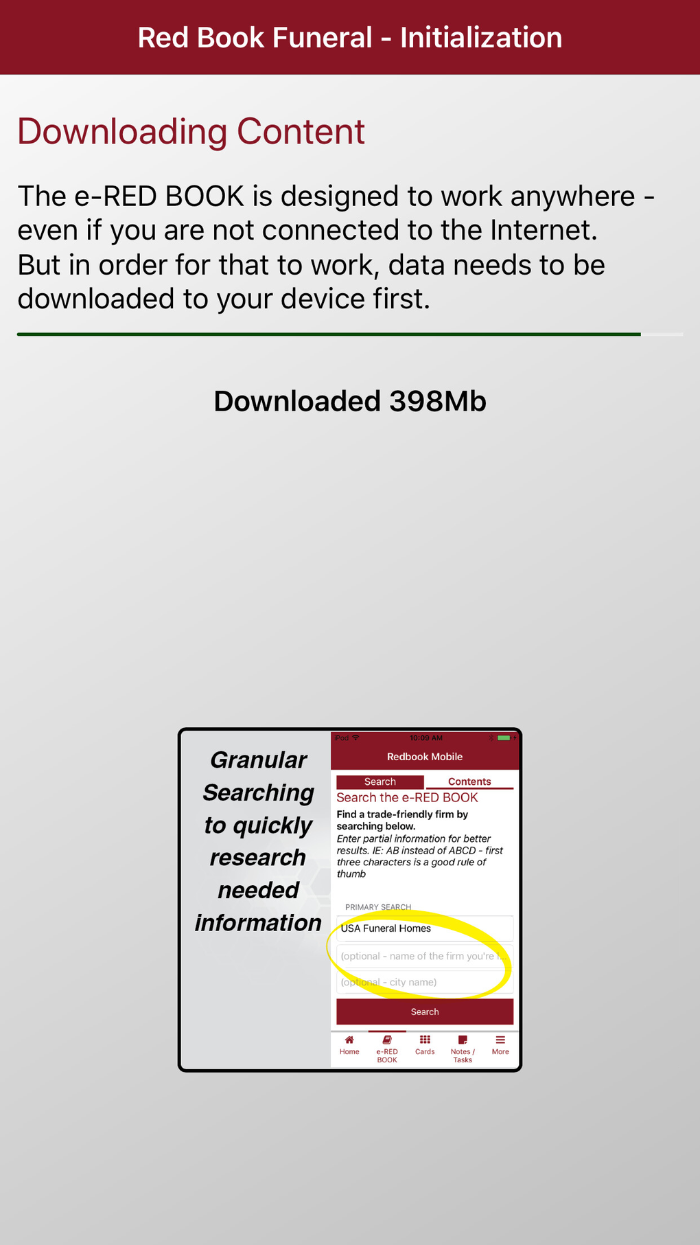 Red Book Funeral Directory para iPhone - Descargar