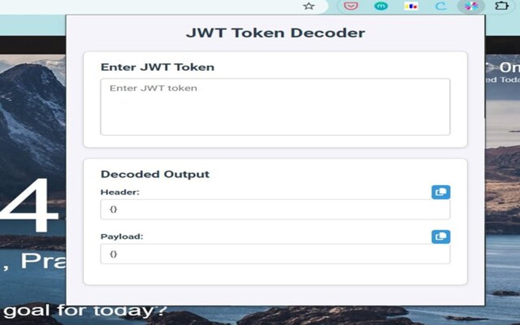 Jwt Token Decoder สำหรับ Google Chrome - ส่วนขยาย ดาวน์โหลด