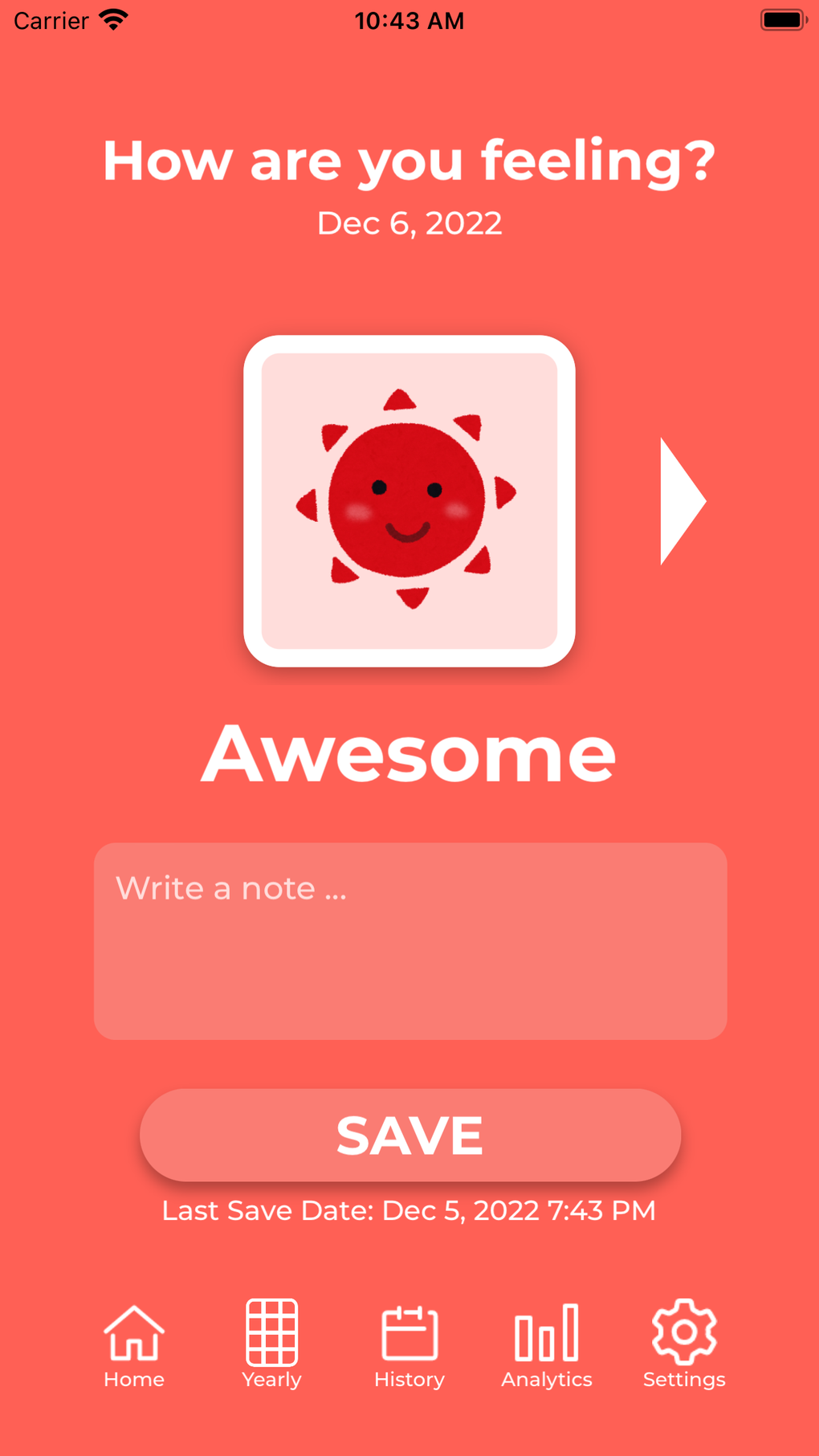Mood-Tracker para iPhone - Descargar