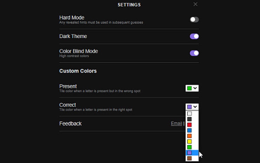 Wordle Color Customizer for Google Chrome - Extension Download