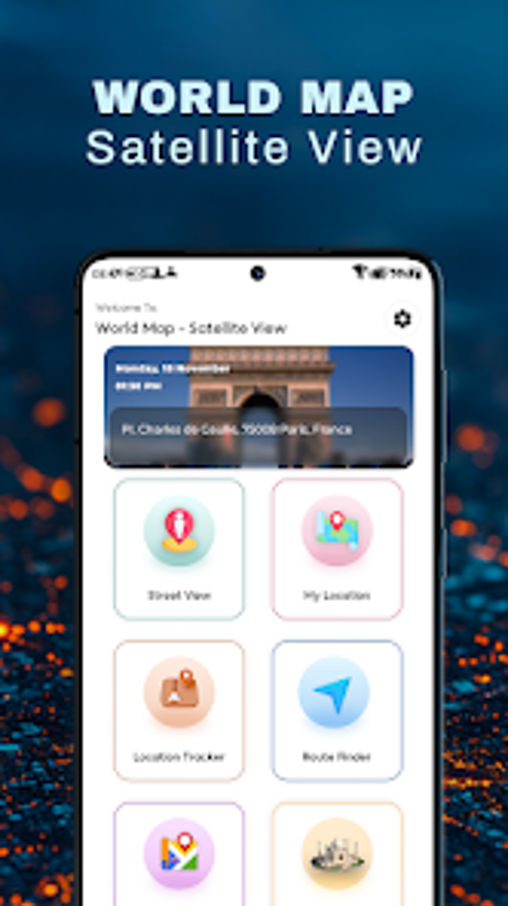 World Map - Satellite View for Android - Download