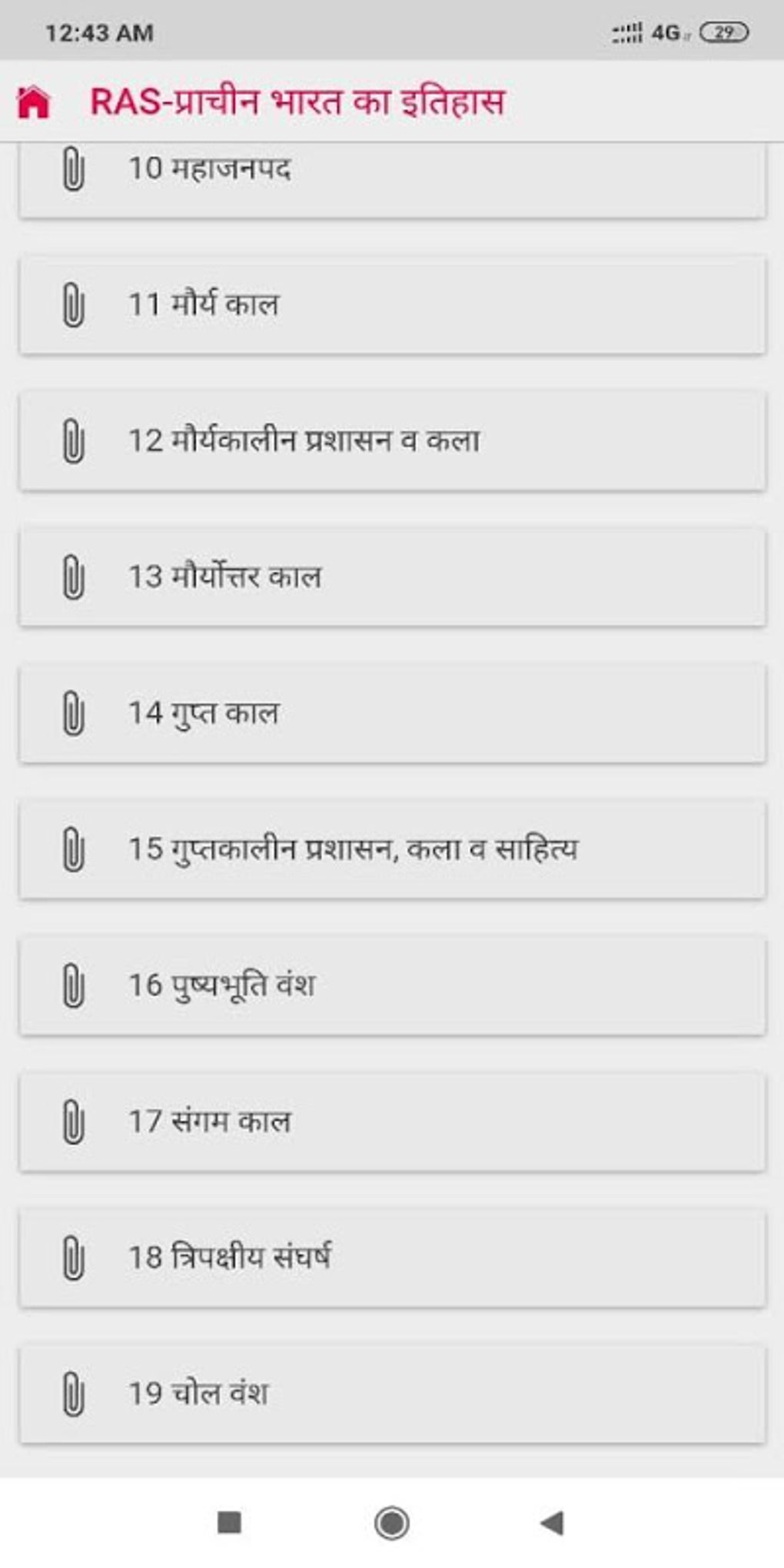 Android 용 RAS-प्राचीन भारत का इतिहास APK - 다운로드