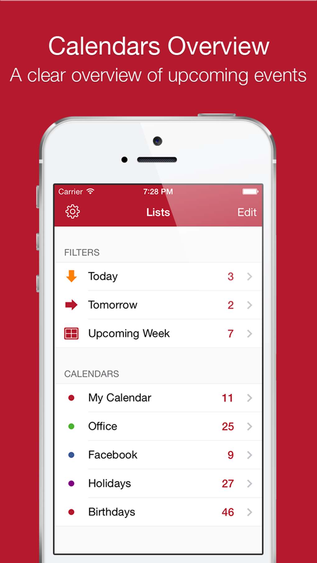 Cal List Pro - Calendar list for iPhone - Download