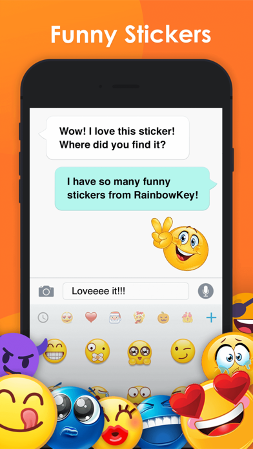 RainbowKey - Emoji Keyboard para iPhone - Descargar