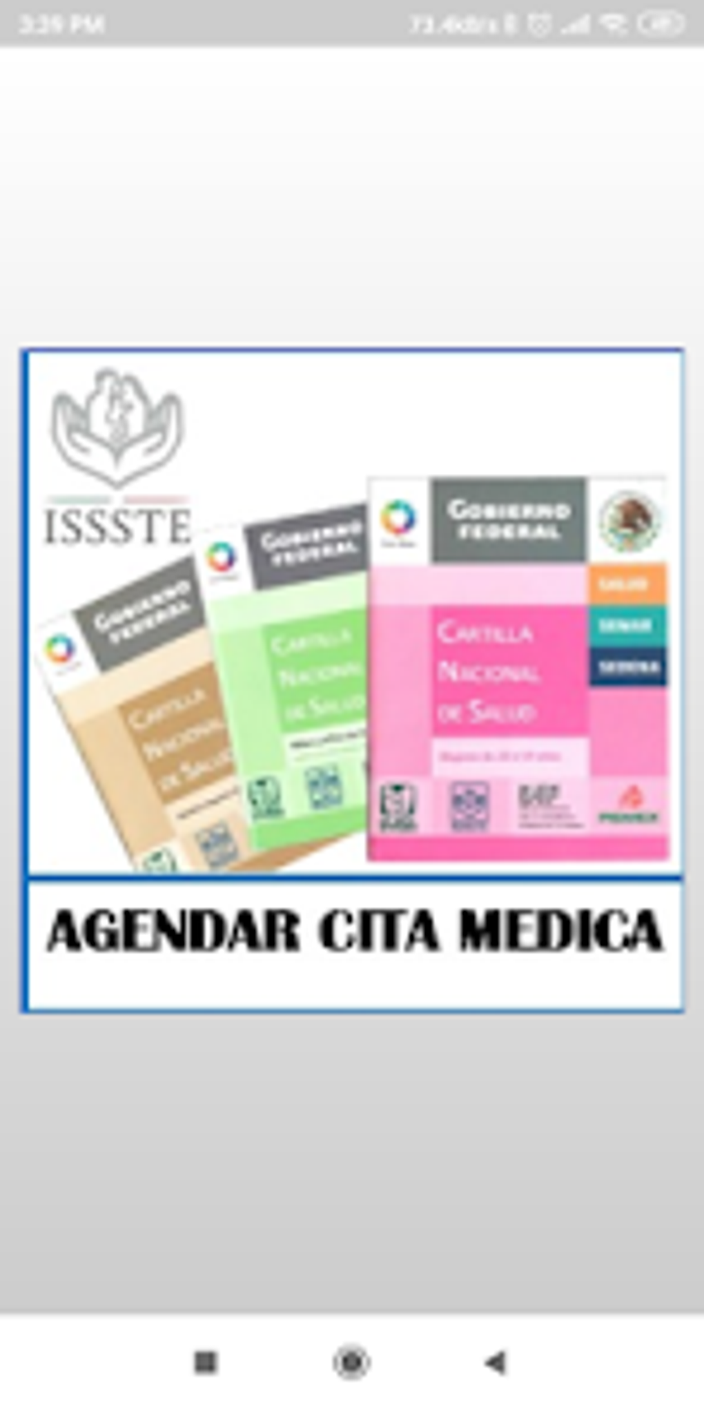 Agendar Cita Medica ISSSTE No para Android - Descargar