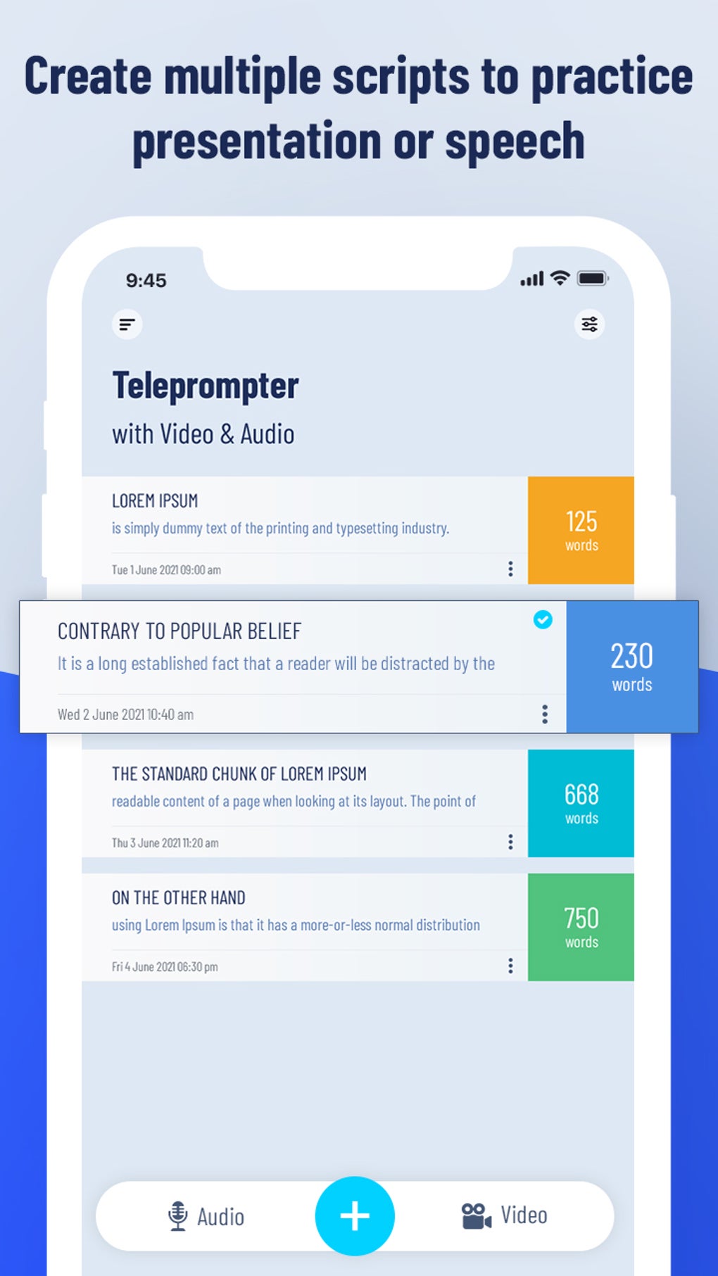 Professional Teleprompter Aud para Android - Descargar