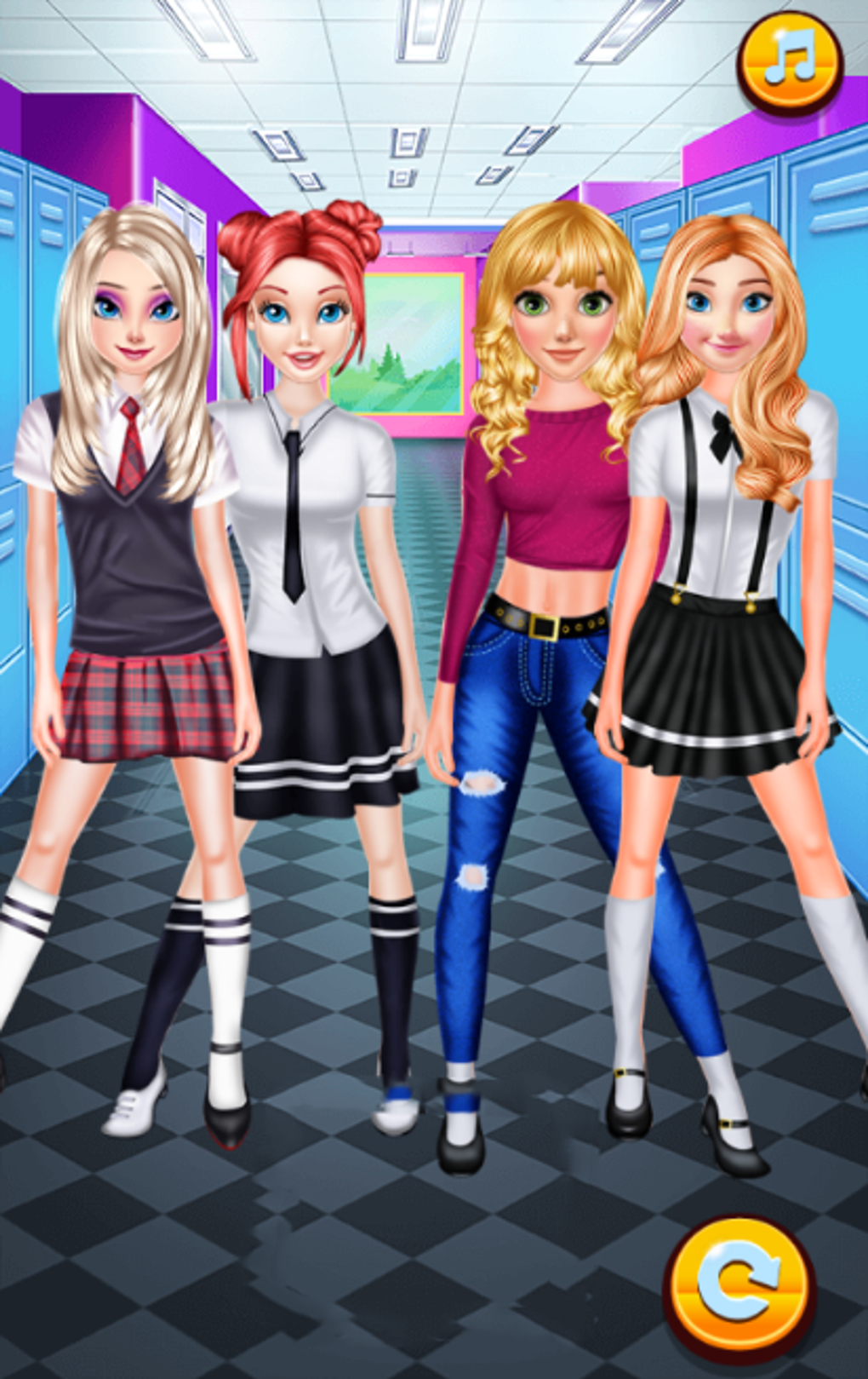 College Girls Team Dress Up Android 