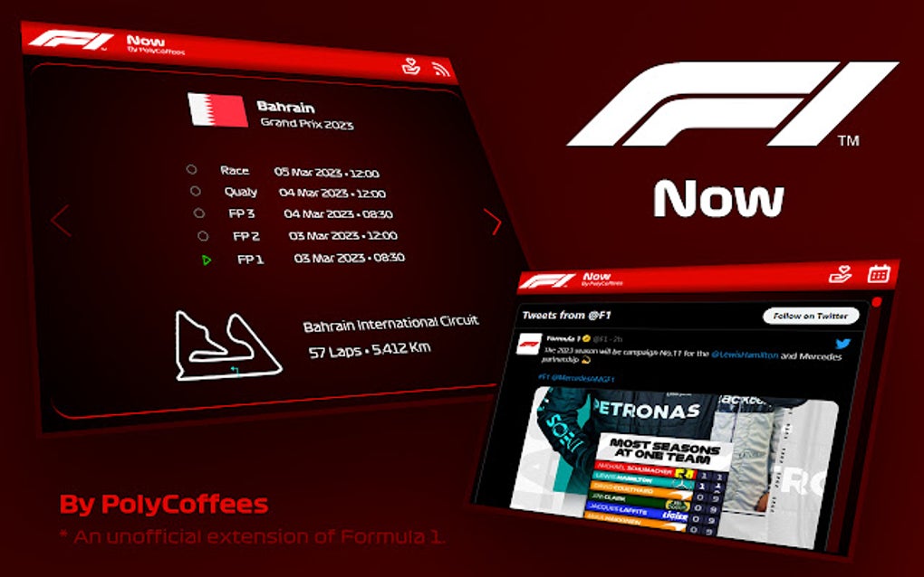 F1 Now for Google Chrome - Extension Download