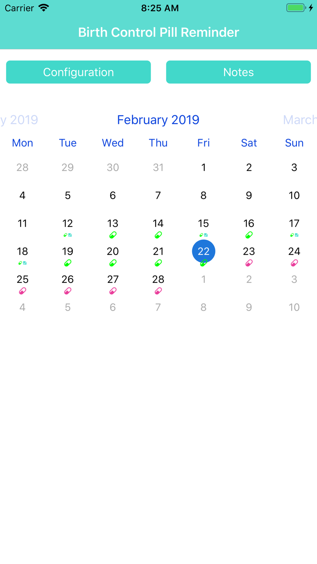 Birth Control Pill Reminder para iPhone - Descargar