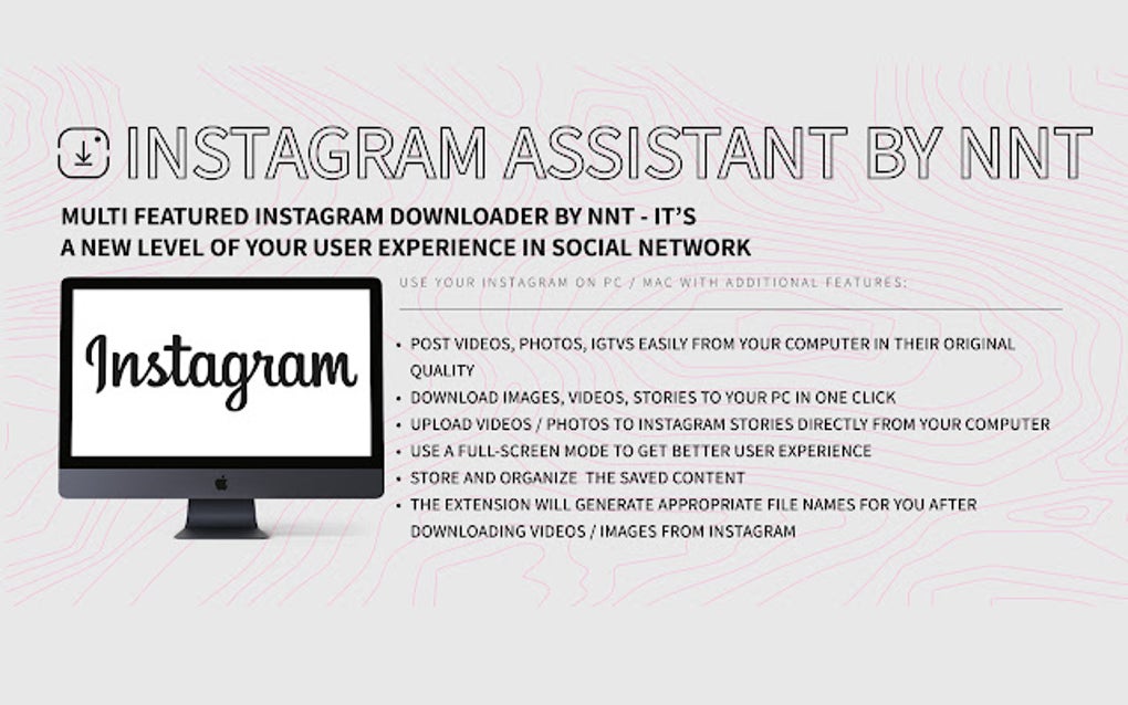 Instagram assistant by NNT for Google Chrome - Extension Download