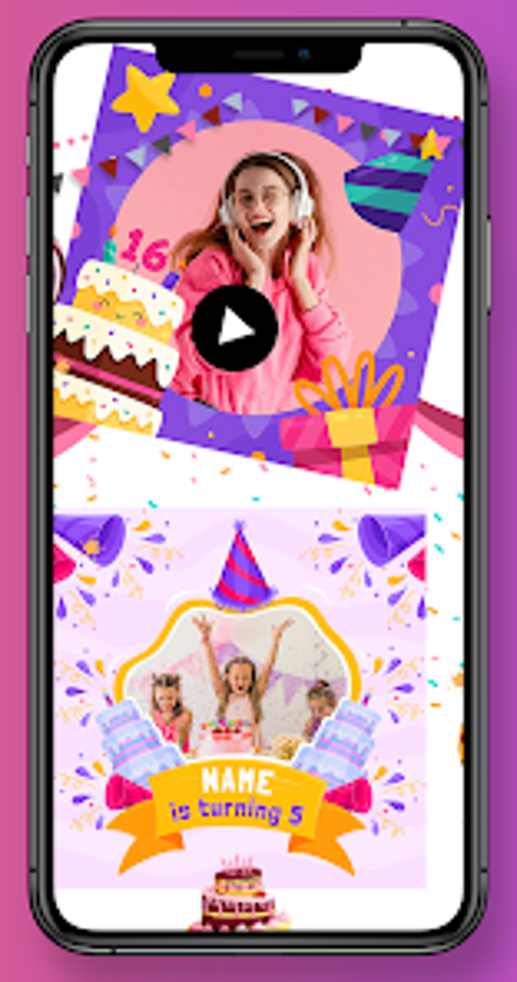 Happy birthday video maker für Android - Download