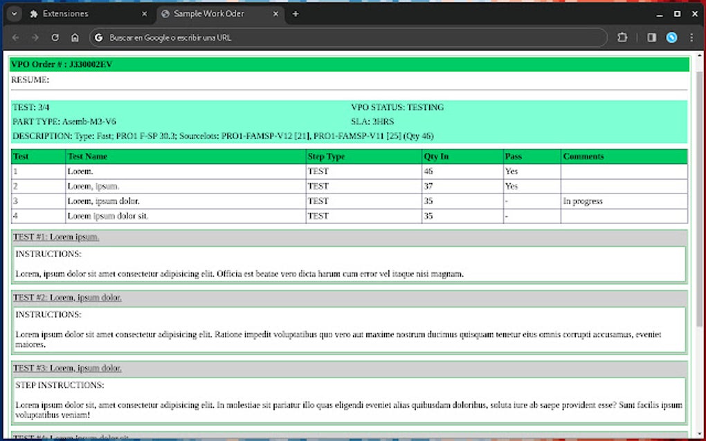VPO Details para Google Chrome - Extensão Download