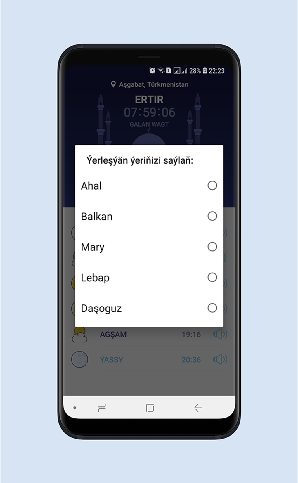 Namaz wagty tm for Android - Download