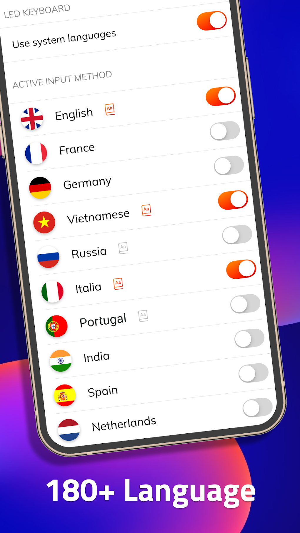 Android için LED Keyboard: Emoji Fonts APK - İndir