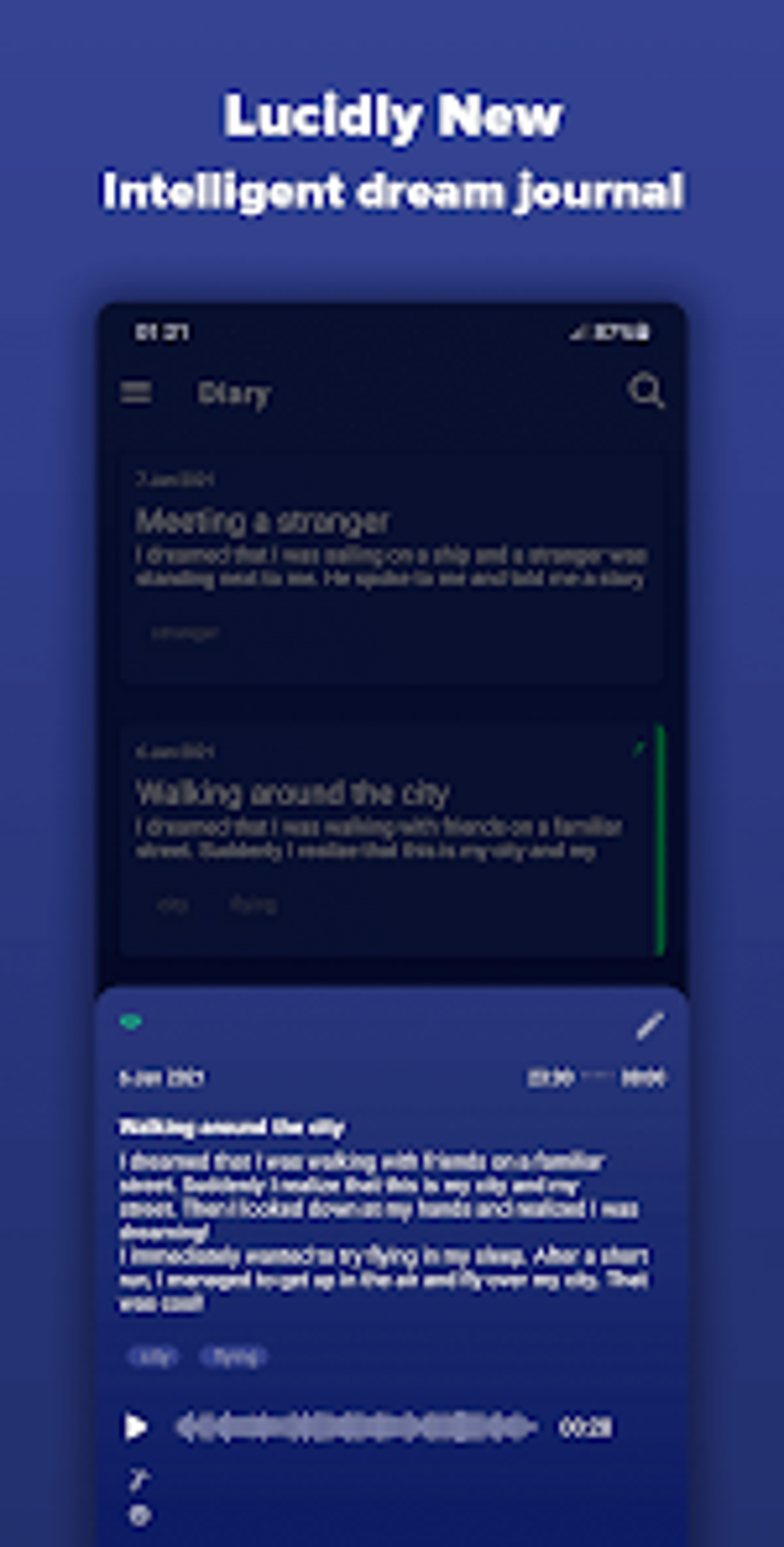 Lucidly: Lucid Dream Journal pour Android - Télécharger