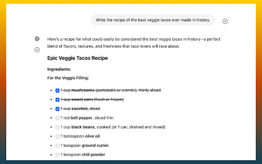 ChatGPT into Todo List by TacoClick สำหรับ Google Chrome - ส่วนขยาย ดาวน์โหลด
